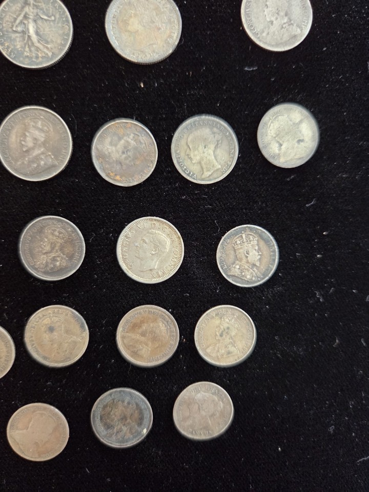 Lot Of 36 Silver Coins Various World Countries 85g Total Weight | eBay