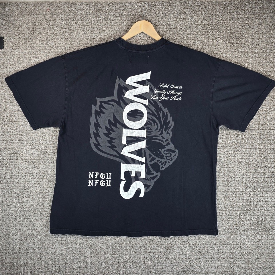 Darc Sport Fight Cancer X NFGU Wolves T Shirt Mens Size XXL Limited ...