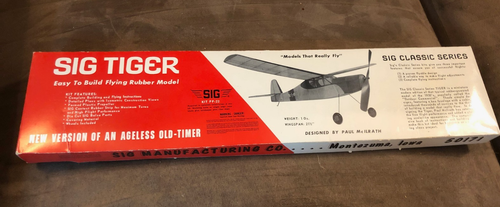 SIG TIGER CLASSIC SERIES KIT FF-22 BALSA AIRPLANE MODEL | eBay