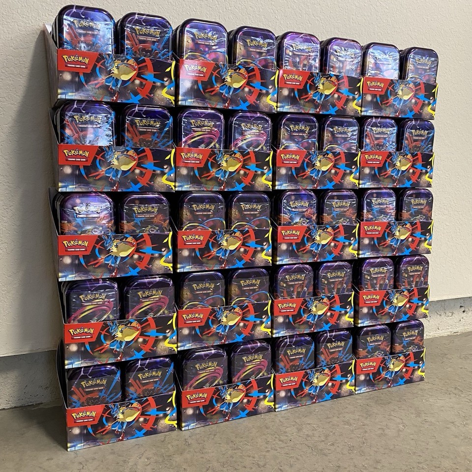 Pokémon TCG Mega Evolution Mini Tins with Display Cases SET OF 200 ...