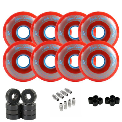 Labeda Gripper Roller Hockey Wheels + Hybrid Ceramic Bearings X-Soft ...