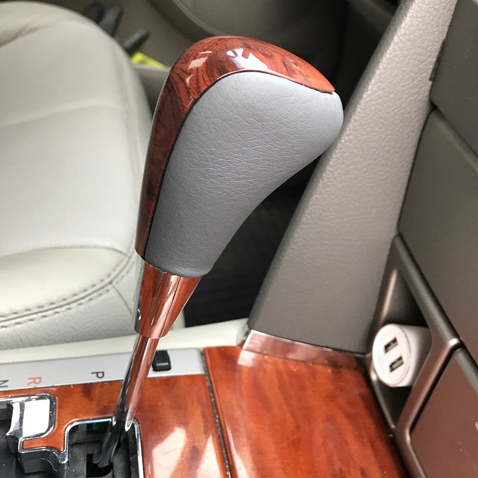 Walnut Burl Wood Gear Shift Knob Gray for Lexus Toyota Prado Hilux ...