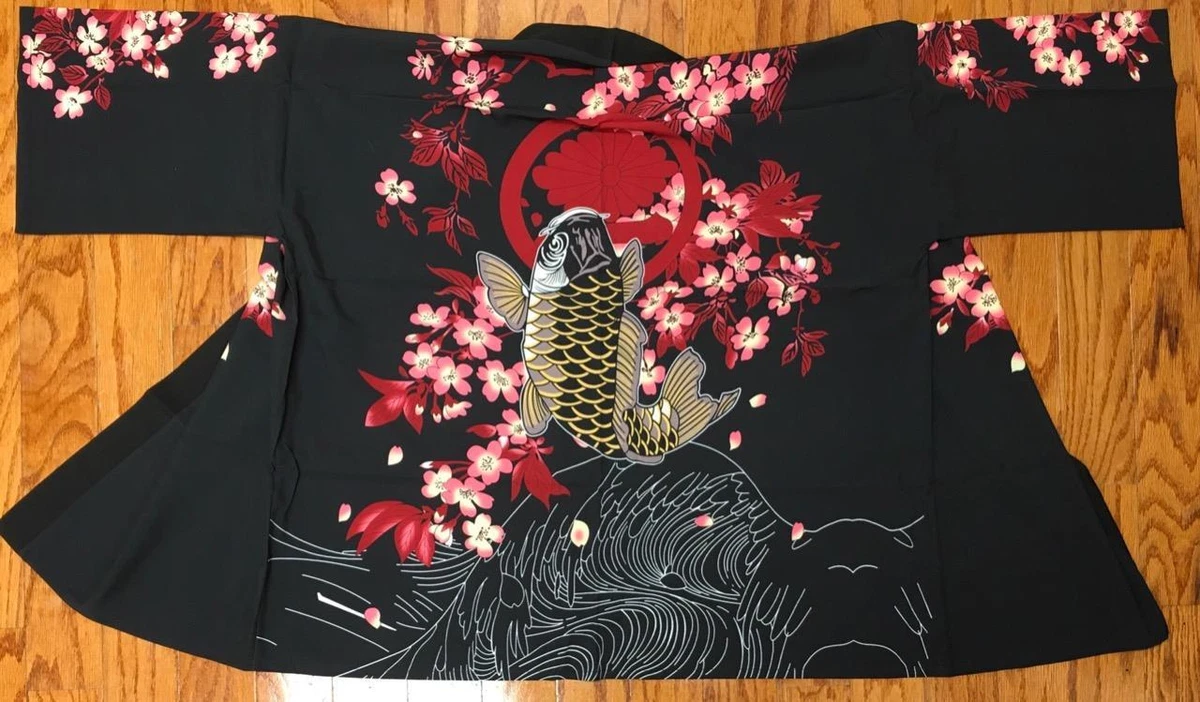 Japanese Kimono Patterns Black