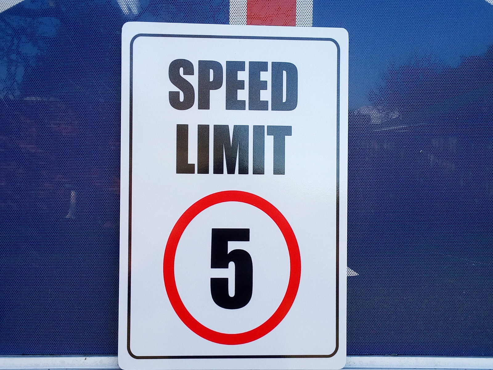 Speed Limit 5 KM/H METAL Alucobond Safety Sign 300x450mm FREE Delivery ...