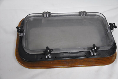 Beckson Black Portlight #714 with Teak Trim | eBay