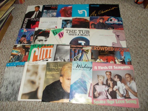 LOT OF 51 80S ALT POP & ROCK 45S BLONDIE, BILLY IDOL, POLICE, BLONDIE ...