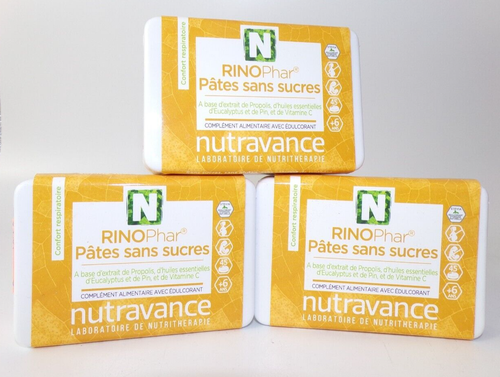 NUTRAVANCE RINOPHAR PATES SANS SUCRES 3 x 40 A 45 PATES - 05/2025 | eBay