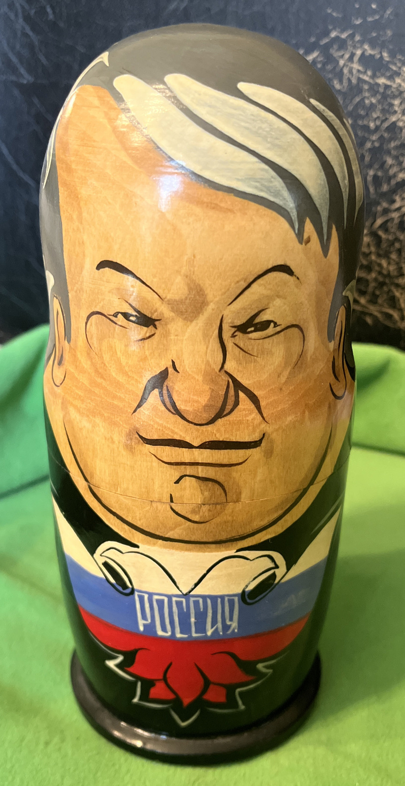 Set of 5 Russian Soviet Union Russian Wood Leaders Communist Nesting ...