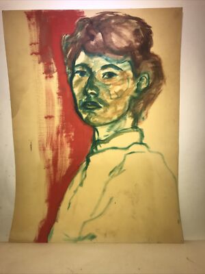 1960s artist Edith Louise Weaber painting 18 X 24 woman portrait | eBay