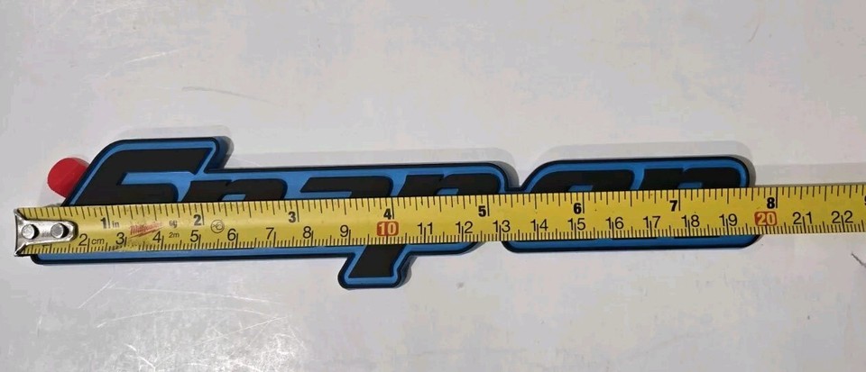 2PK SNAP ON TOOL BOX LOGO EMBLEM MATTE BLUE Plastic Badge Decal 8" NW+ ...