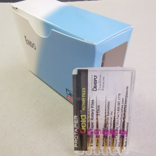 Protaper Gold Rotary Files 21mm S1 Dentsply Tulsa Assorted Endodontics ...
