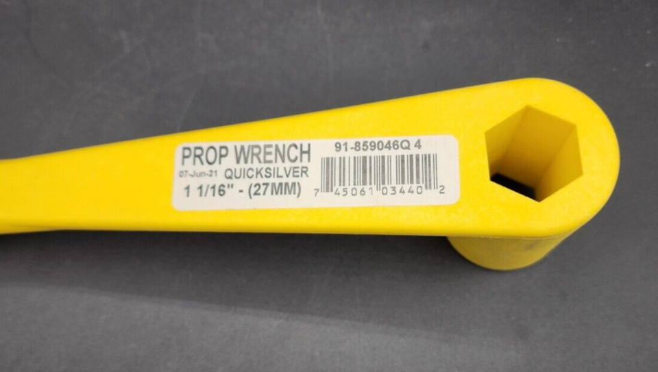 Quicksilver Mercury Yellow Floating 1 1/16" 27mm Prop Wrench 91 ...