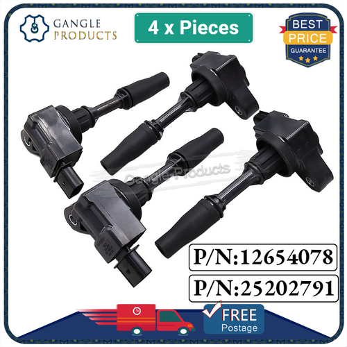 4 Pieces Spark Plug Ignition Coil Replaced 12654078 for GM Buick ...