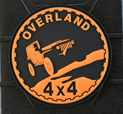 4x4 Overland 3D PVC Uniform Patch 4WD Offroad Jeep Wrangler RTT ...
