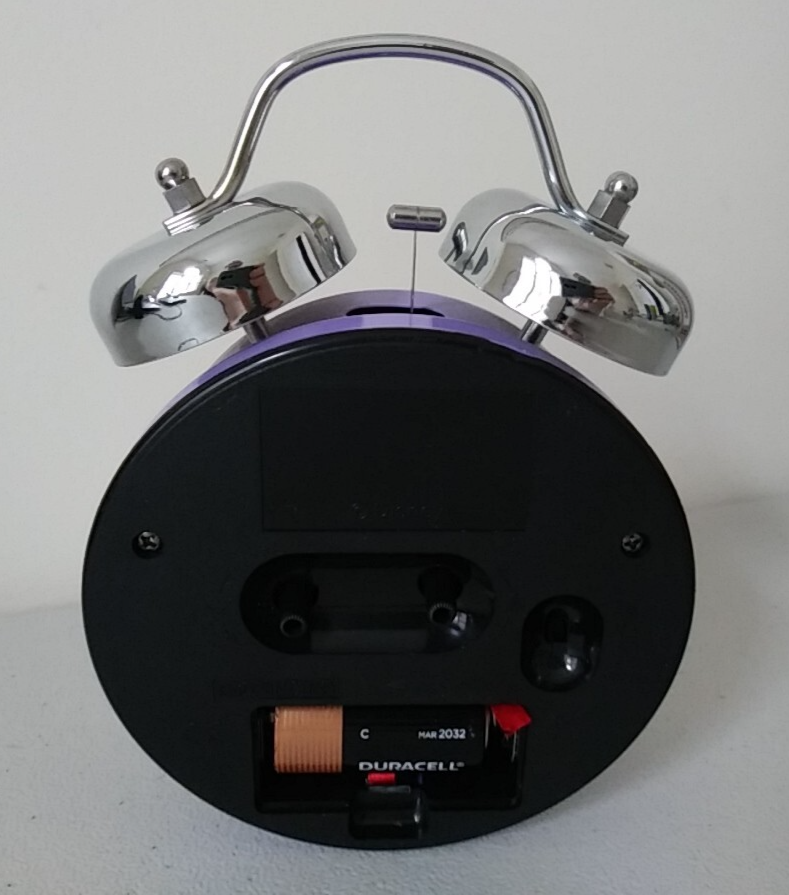 DISNEY Fairies Tinkerbell Twin Bell Alarm Clock Purple Retro ...