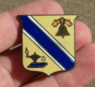 1920s US Army Crest Pin DI Quartermaster Center & School Distinctive ...