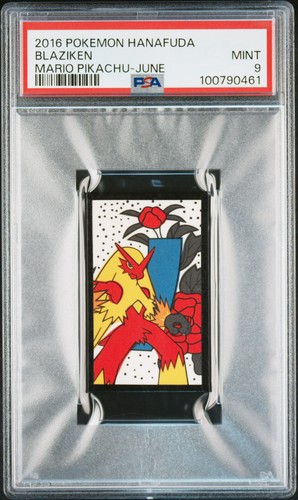 2016 POKEMON HANAFUDA MARIO PIKACHU JUNE BLAZIKEN PSA 9 | eBay