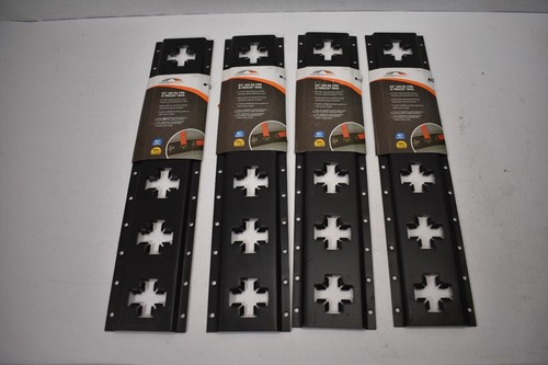 Lot of 4 CargoSmart X-Track Rails 24" matte Black 1787 Metal Mounting ...