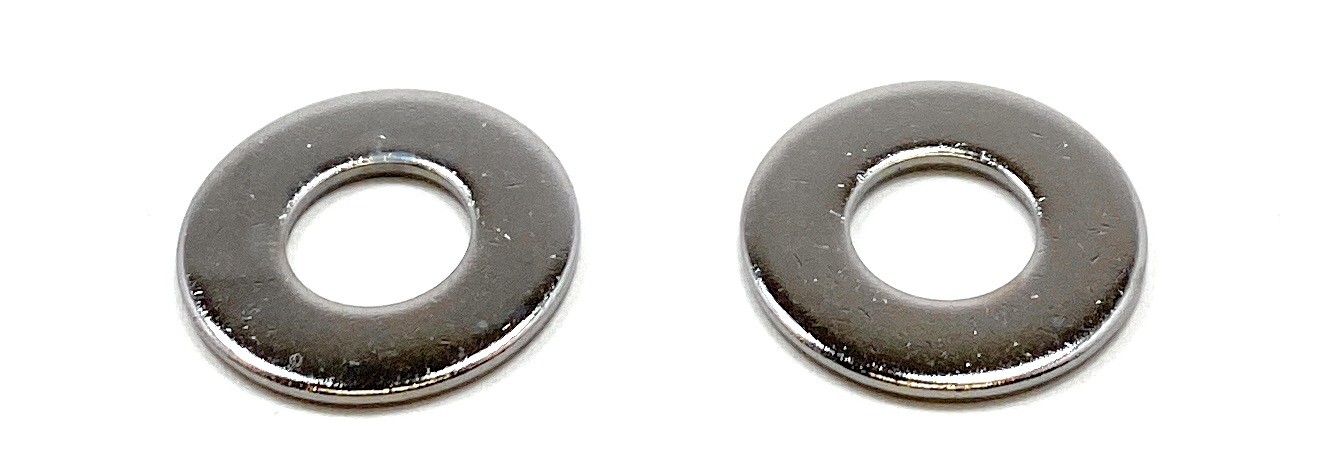 (50) 5/16" Chrome 18-8 Stainless Steel Flat Washer 3/4 OD - Chrome Flat ...