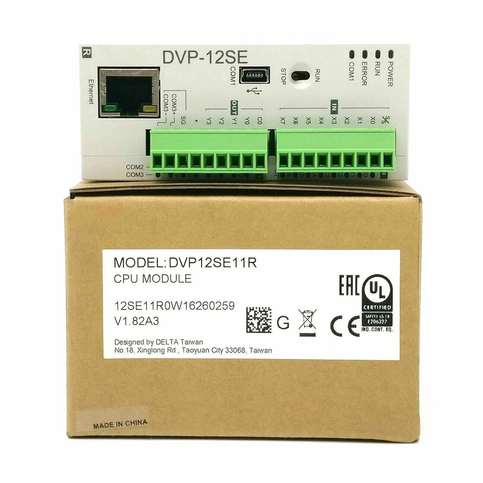 One Delta DVP-12SE11R DVP12SE11R PLC Module New In Box Expedited ...