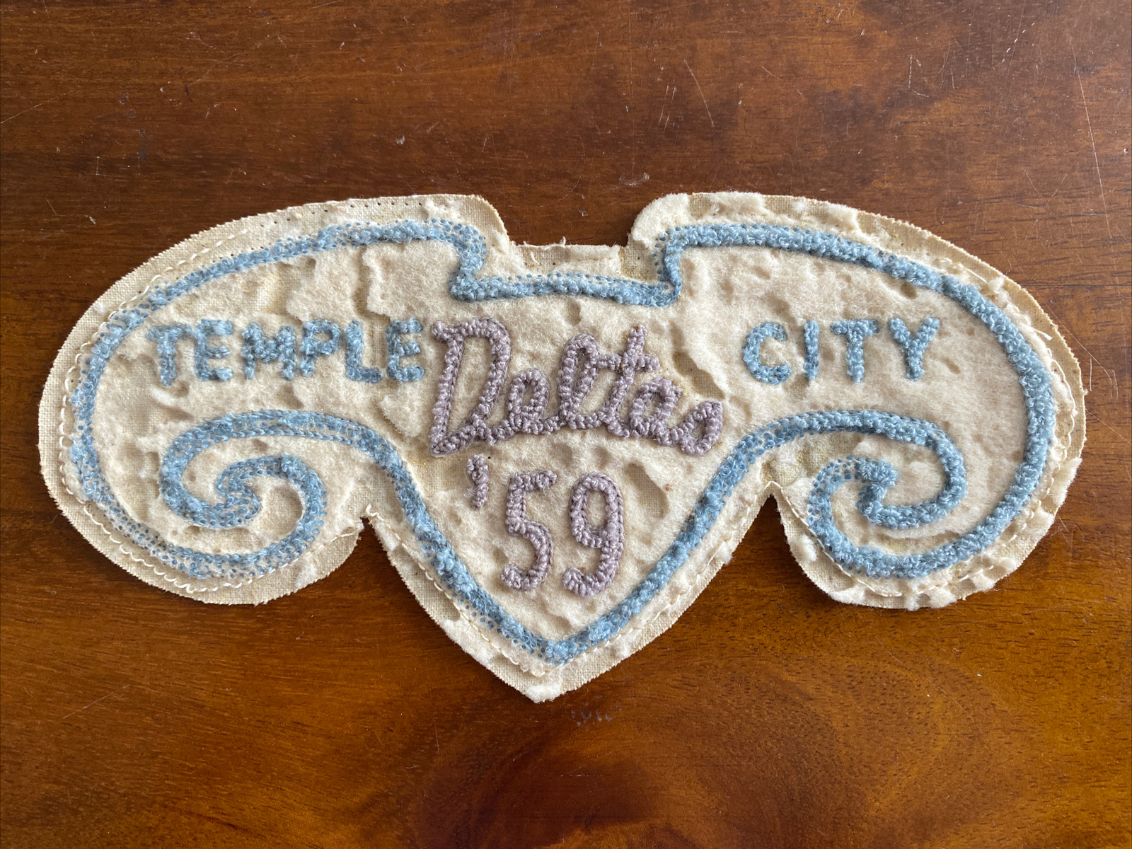 Temple City Deltas 1959 Felt Patch High School Vintage | eBay