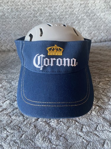 Corona Beer Sun Visor Blue Yellow Cerveza Embroidered Logo | eBay