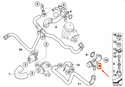 VOLKSWAGEN CRAFTER 2E Engine Coolant Pipe 076121085A NEW GENUINE | eBay
