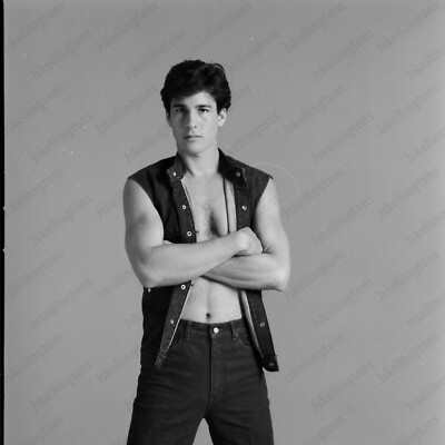 1980's handsome shirtless man glamour portrait vintage 2" Negative Xf8 ...