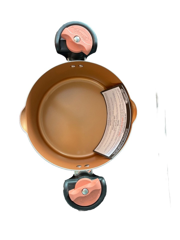 Gotham Steel 5 Quart Nonstick Ceramic Pasta Pot with Twist & Lock ...