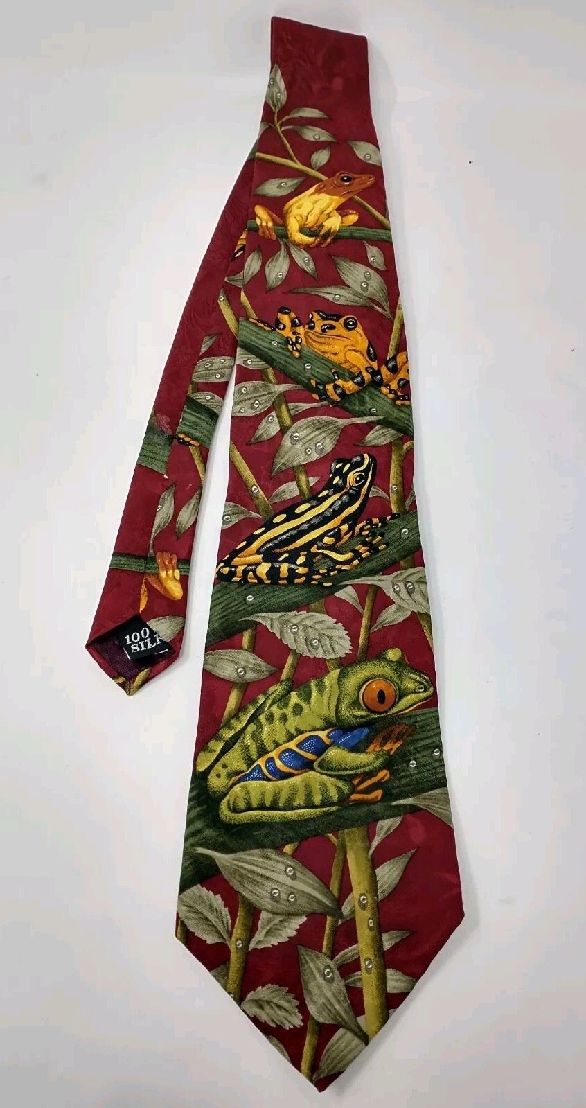 Vintage 1996 Marc Dennis Bruce's Rainforest 100% Silk… - Gem