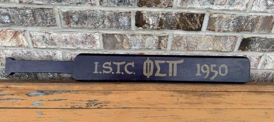 Vintage Fraternity Wood Paddle. Phi Sigma Pi. Pledge Class 1950 from I ...