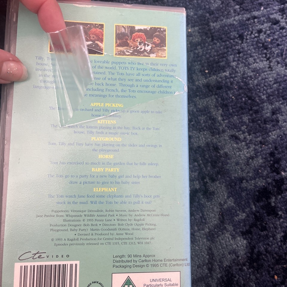Tots Tv Kittens Bumper Special VHS Video Tape Cassette Vintage Children ...