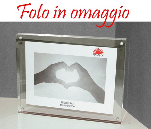 Cornice portafoto trasparente 10x15 e 13x18 cm Foto in omaggio ...