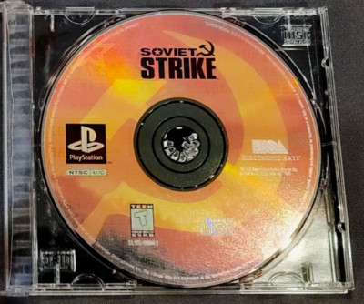 SOVIET STRIKE (SONY PlayStation 1, 1997) PS1 GAME DISC & CASE ~TESTED ...