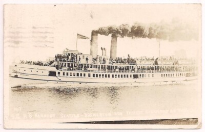 SEATTLE WA Postcard SS H B KENNEDY Bremerton Run Ship FASTEST STEAMSHIP ...