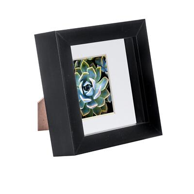 4 x 4 3D Box Frame Photo Picture Deep Display Shadow with 2 x 2 Mount ...