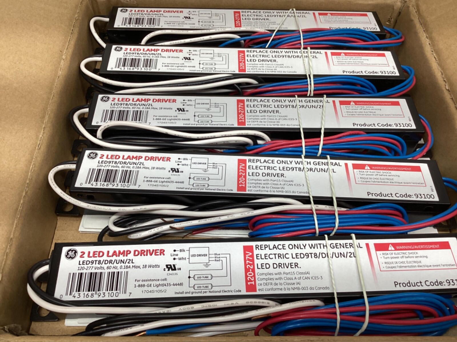 GE Lightech Driver LED9T8/DR/UN/2L 93100 - 2' 2-lamp NEW. READ ...