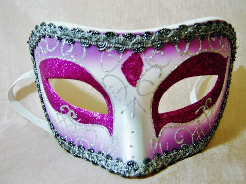 Masquerade Mask, Molded Plaster-A-Paris Hand Painted Elegant ...