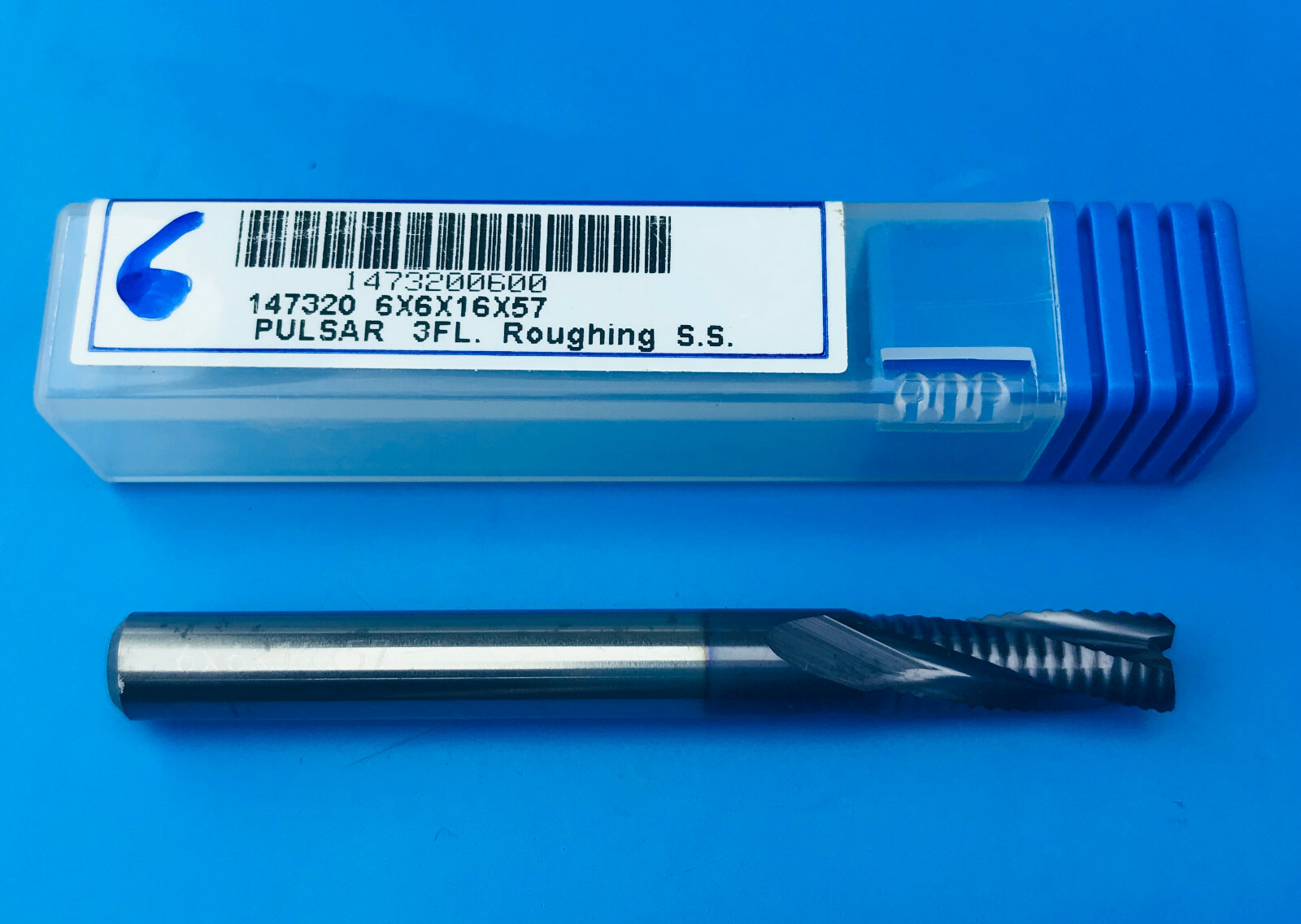 6mm Europa Carbide Pulsar 3 Flute Roughing Long End Mill with Plain ...