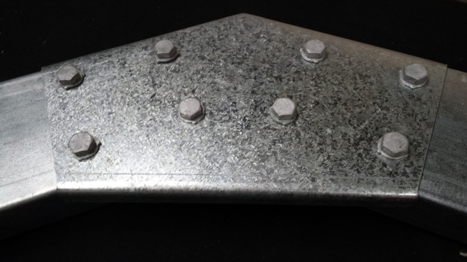 Pressed Purlin Brackets 8inch/200mm shed parts Set 1 apex 2 haunch 3mm ...