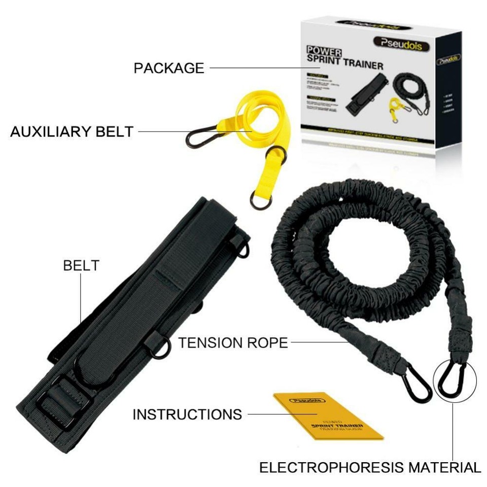 Pseudois Resistance Bungee Band, Running Training Workout Speed ...