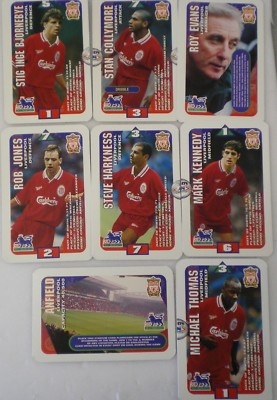 LIVERPOOL FOOTBALL SUBBUTEO SQUADS CARDS 1996 TRADING CARDS x 8 | eBay UK