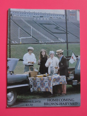 BROWN vs HARVARD 1979 COLLEGE FOOTBALL GAME PROGRAM homecoming | eBay
