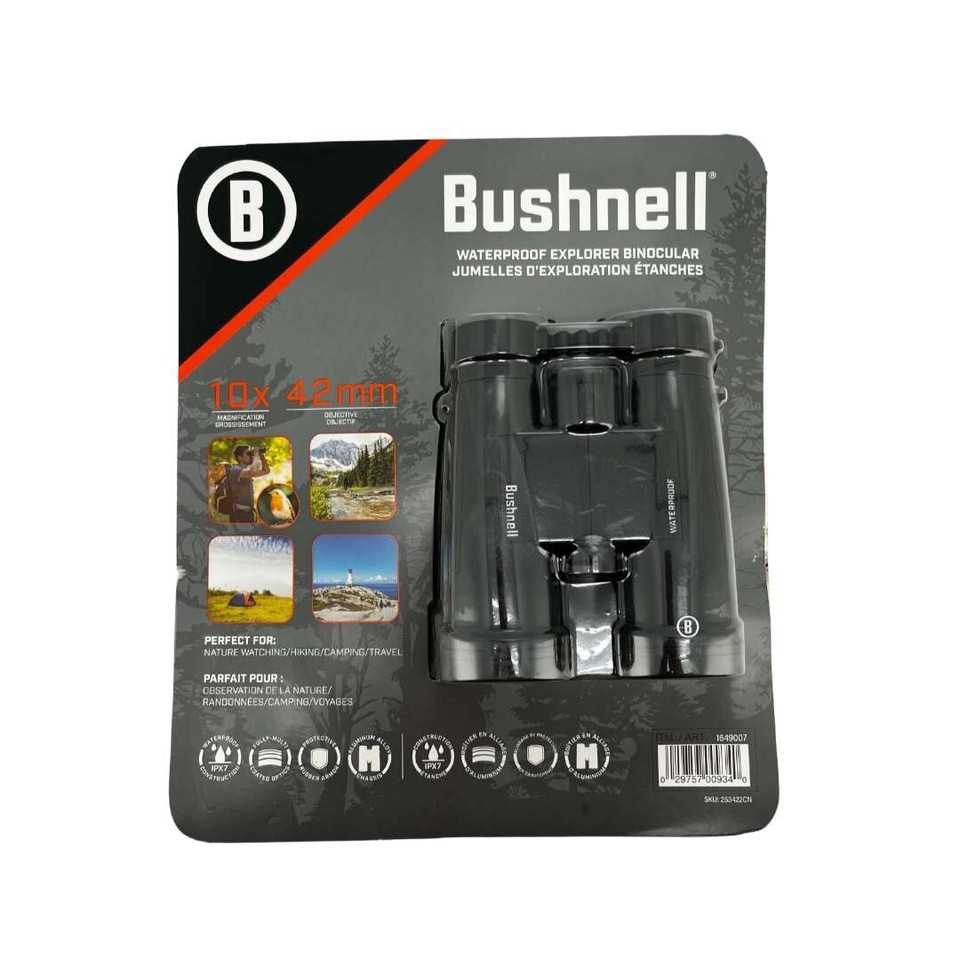 Bushnell 10x42mm Explorer Binocular, Waterproof, Rugged, Roof Prism ...