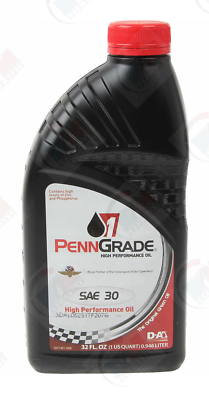 BRAD PENN Grade 1 Racing SAE 30W Semi-Synthetic Engine Oil - 1 QUART | eBay