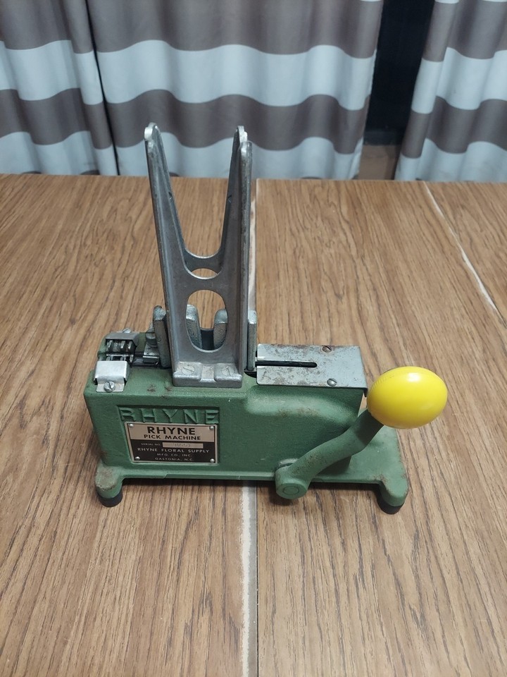 Rhyne Pick Machine Vintage Flower Stem Floral Crimping Stemming Florist ...
