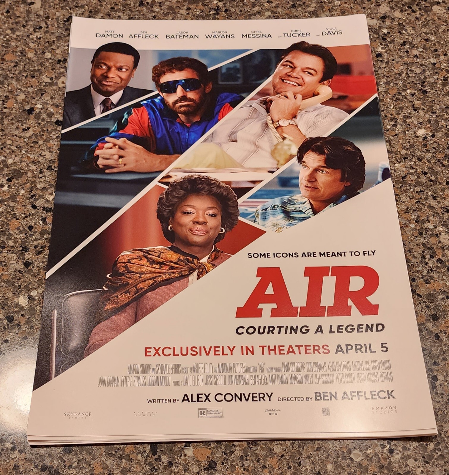 Air Courting a Legend - original DS promo movie poster D/S Jordan NIKE ...
