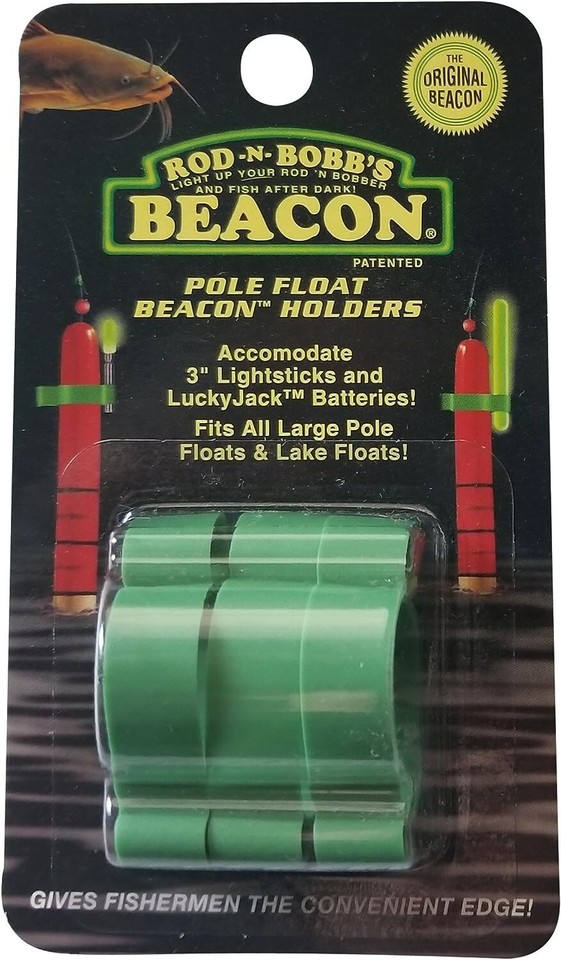 TACKLE BEACON Pole Float Holders Green and Large 3 Per Pack | eBay