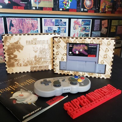 Final Fantasy 3 FF3 FF6 Video Game Box SNES Japan Art Handmade Wood | eBay