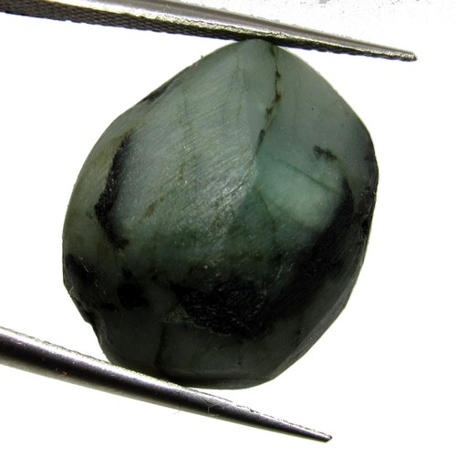 18.00Cts UNTREATED Natural Green Emerald Rough Shape Brazilian Gemstone ...